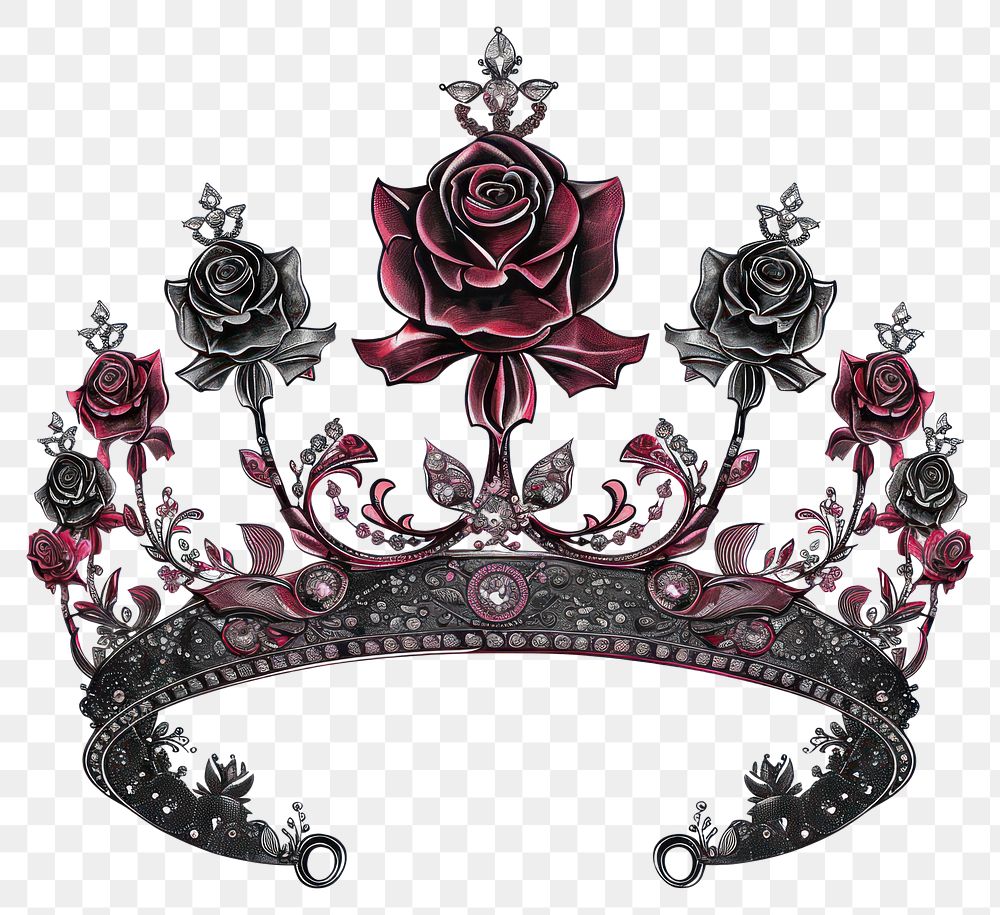 PNG Diamond roses crown accessories | Free PNG - rawpixel
