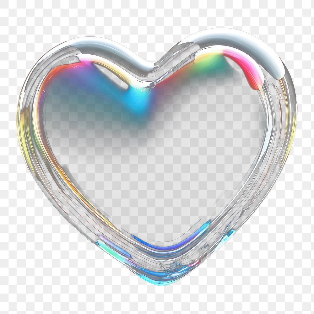 PNG Glass heart icon transparent | Free PNG - rawpixel