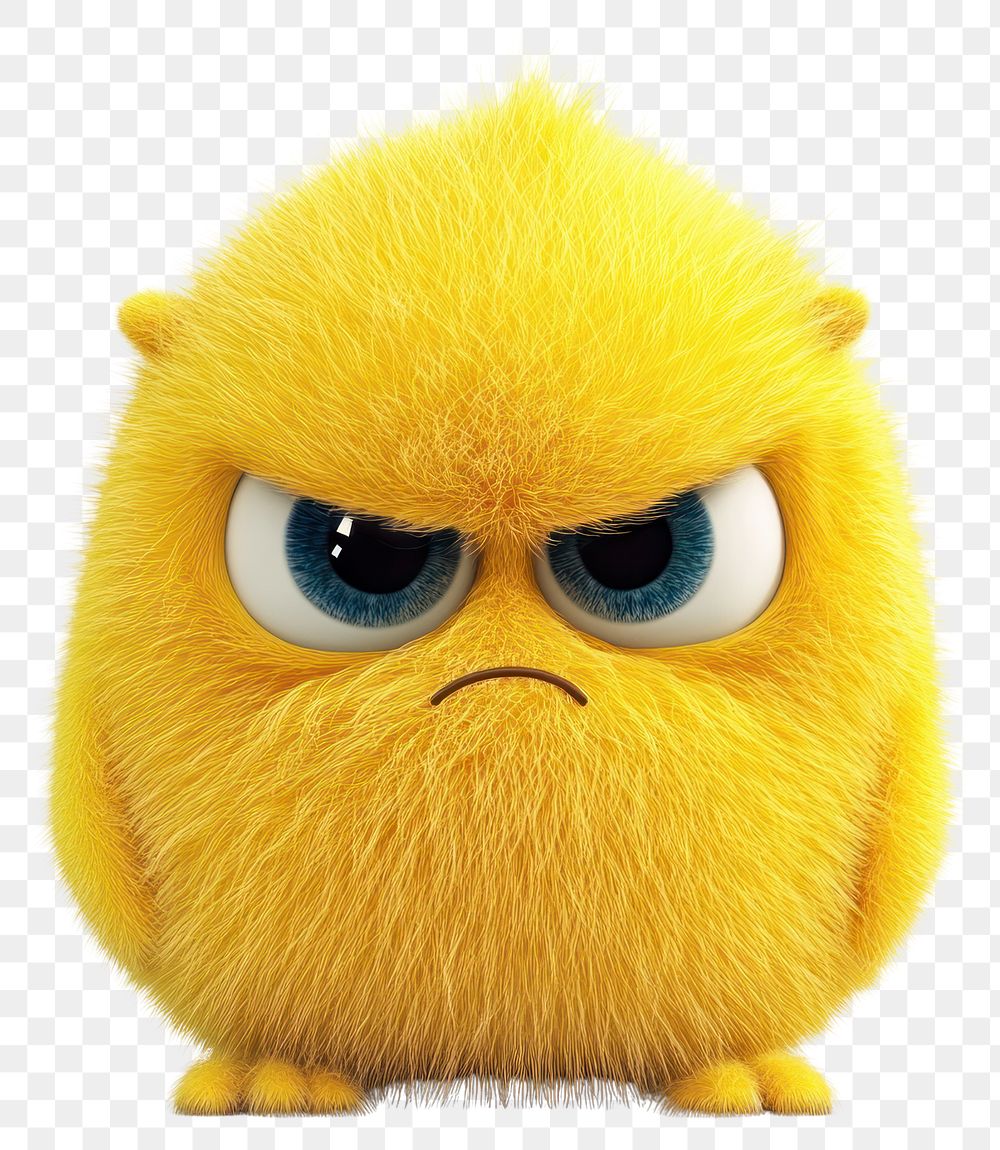 PNG Sad yellow monster illustration | Free PNG - rawpixel