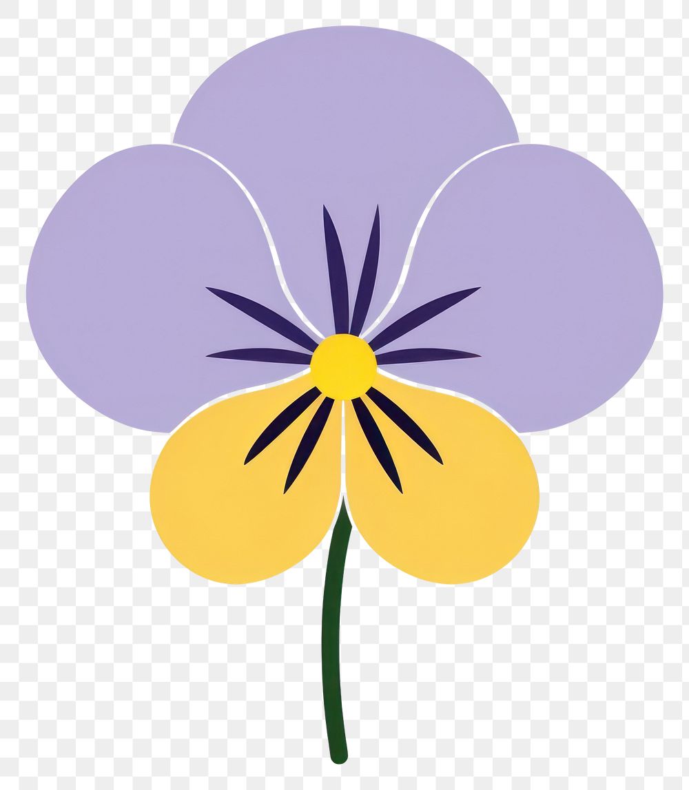 PNG Individual pansy colorful flower | Free PNG - rawpixel