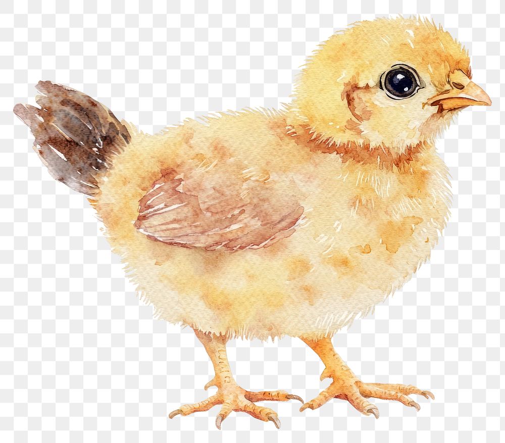 PNG Cute hen illustration watercolor | Free PNG - rawpixel