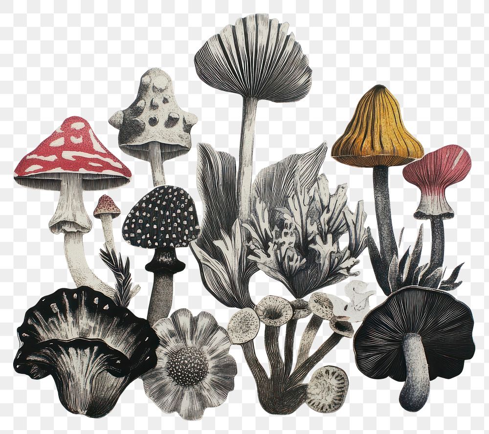 PNG Fungus fungi mushroom drawing. | Free PNG - rawpixel