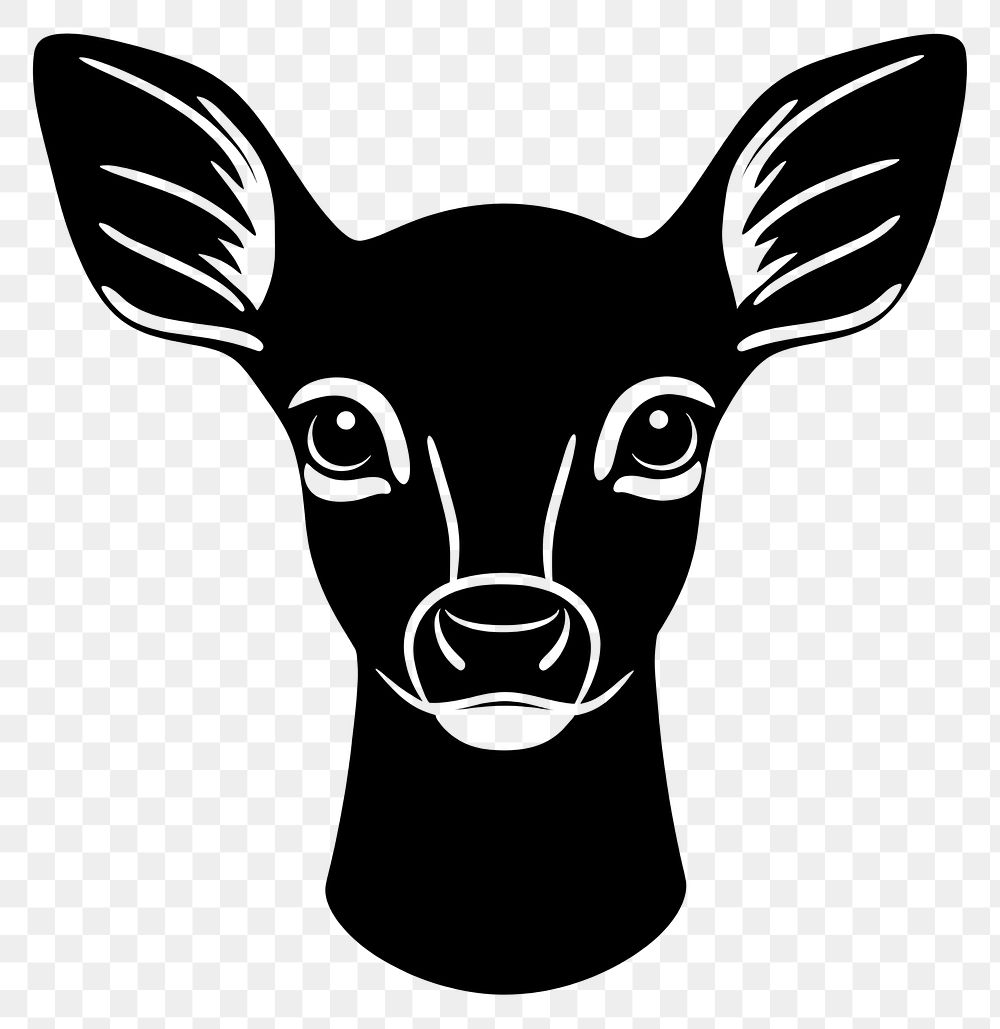 PNG Simple deer face linear | Free PNG - rawpixel