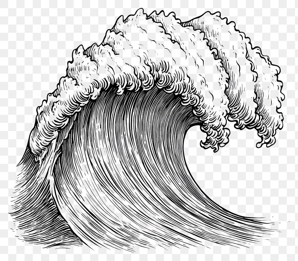 PNG Japanese wave art ocean | Free PNG - rawpixel