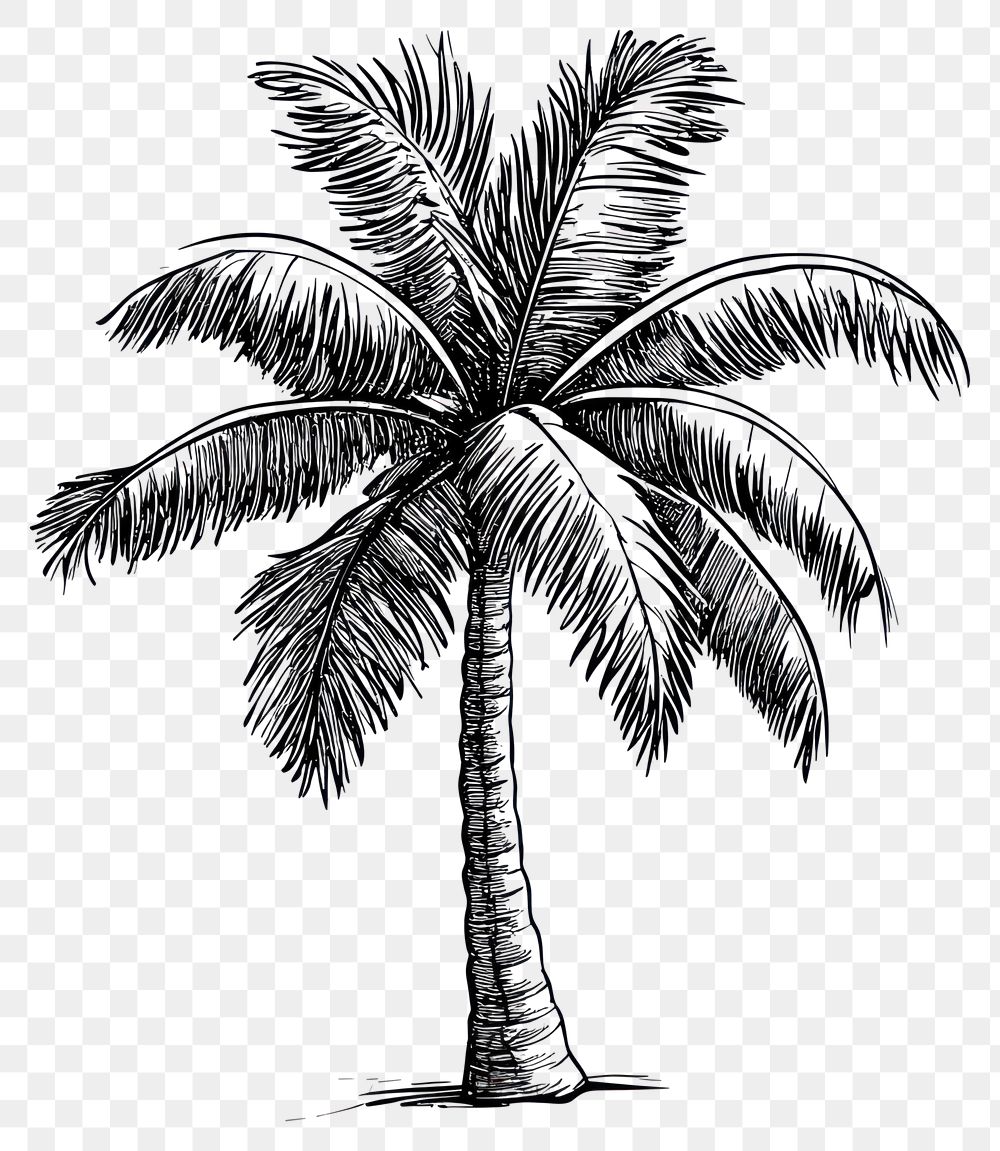 PNG Palm tree drawing sketch | Free PNG - rawpixel