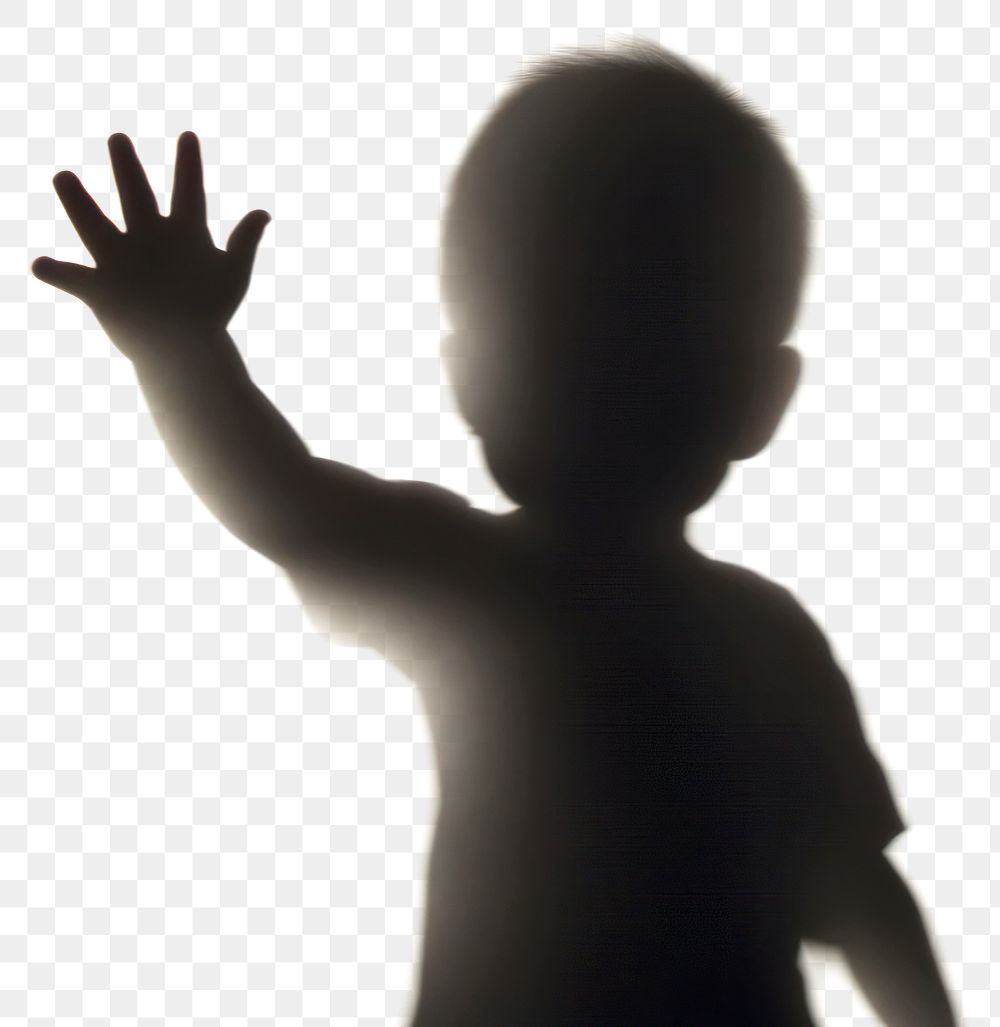PNG Shadow kid hand silhouette | Free PNG - rawpixel