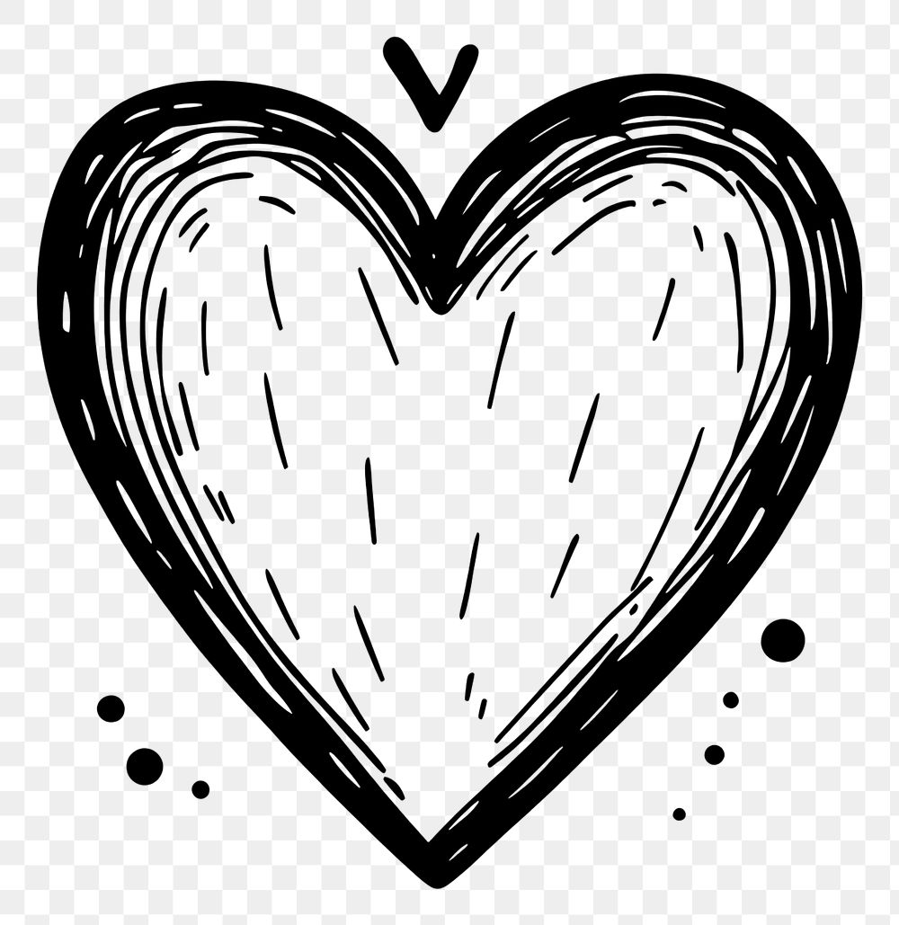 PNG Heart illustration drawing sketch. | Free PNG - rawpixel