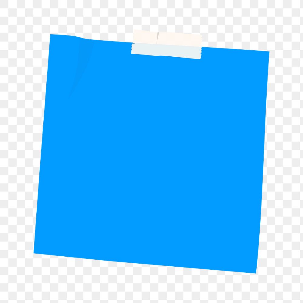 PNG Blue sticky note illustration | Free PNG - rawpixel