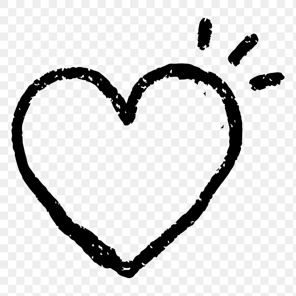 PNG Hand-drawn heart lines, transparent | Free PNG - rawpixel
