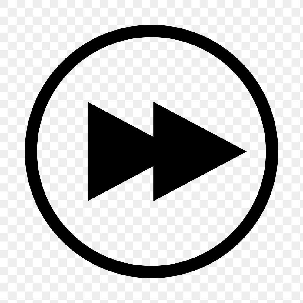 PNG Minimalist fast forward icon | Premium Icons - rawpixel