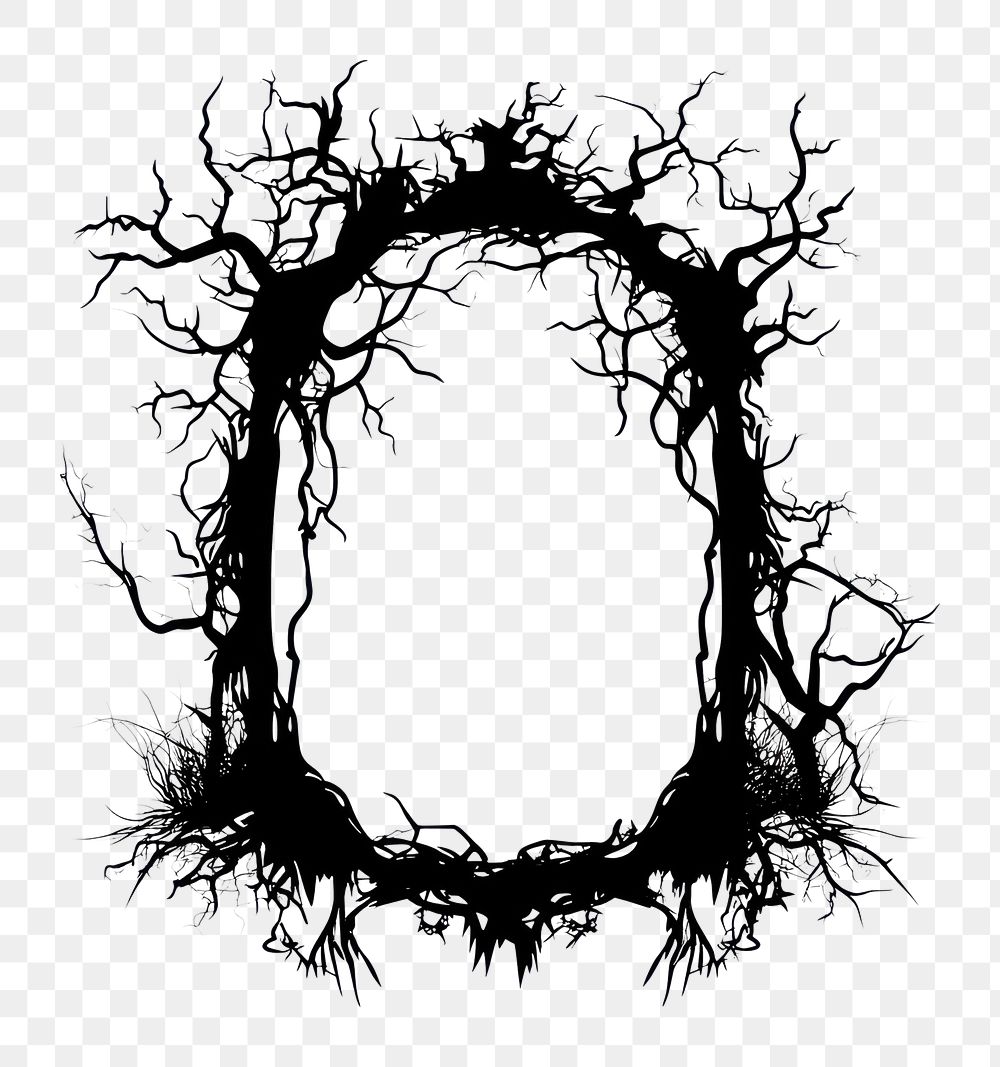 PNG Scary frame silhouette decorative | Free PNG - rawpixel