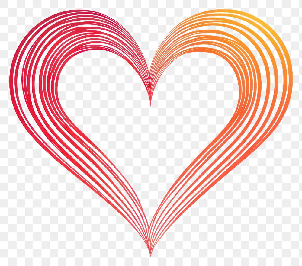 PNG Heart shape gradient colors | Free PNG - rawpixel