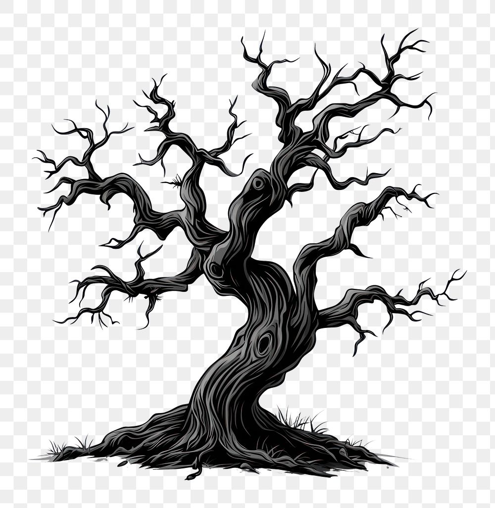 PNG Haunted tree vector cartoon | Free PNG - rawpixel