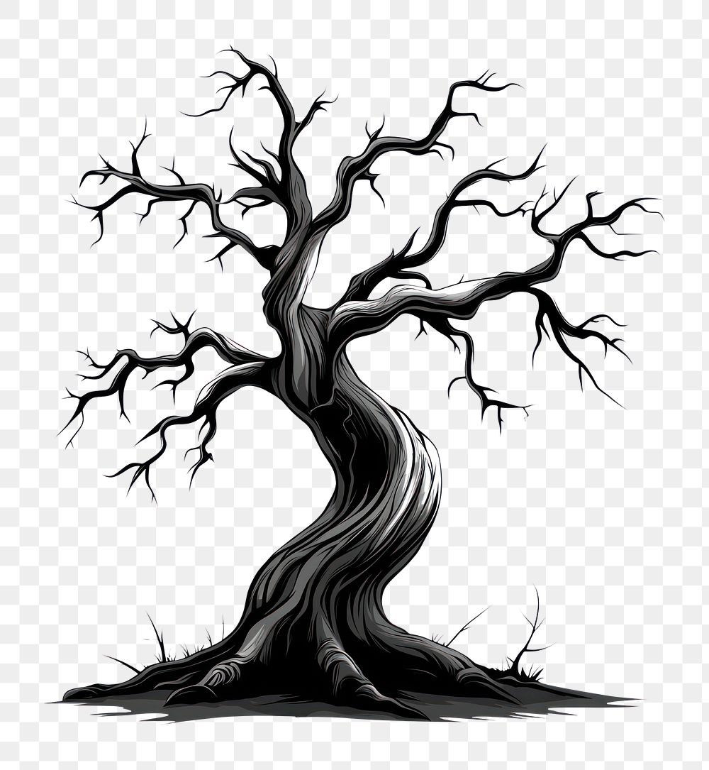 PNG Haunted tree vector art | Free PNG - rawpixel