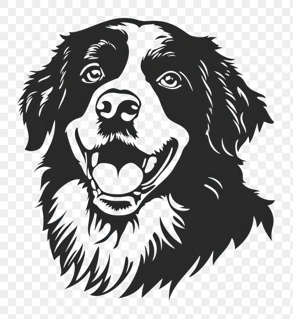 PNG Bernese mountain face linear | Free PNG - rawpixel