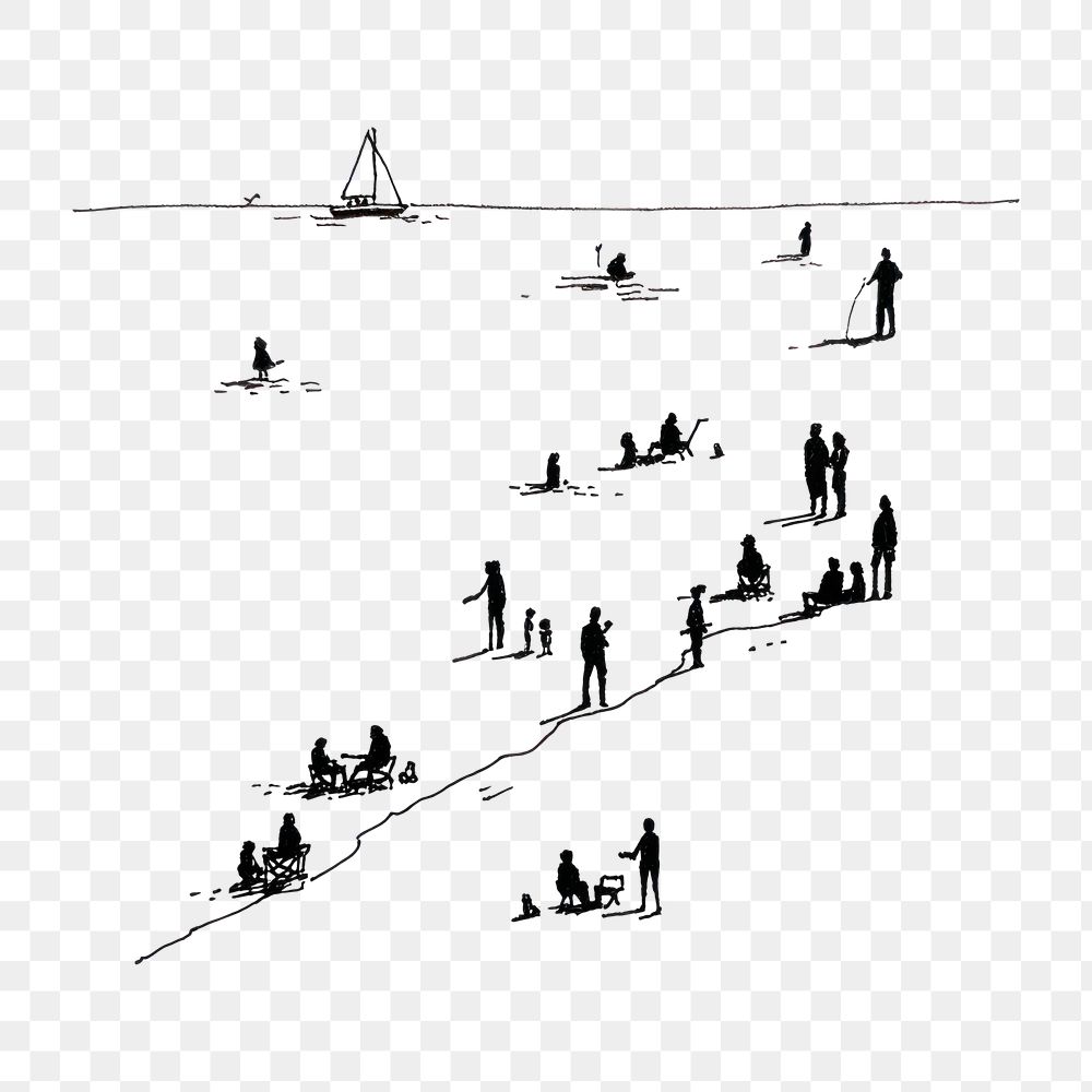 PNG Beach activity silhouette activities | Free PNG - rawpixel