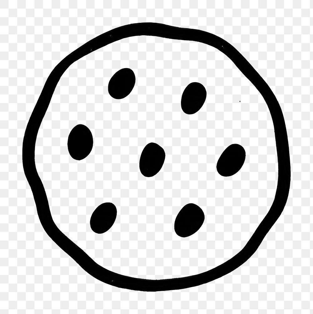PNG Simple black cookie illustration | Free PNG - rawpixel