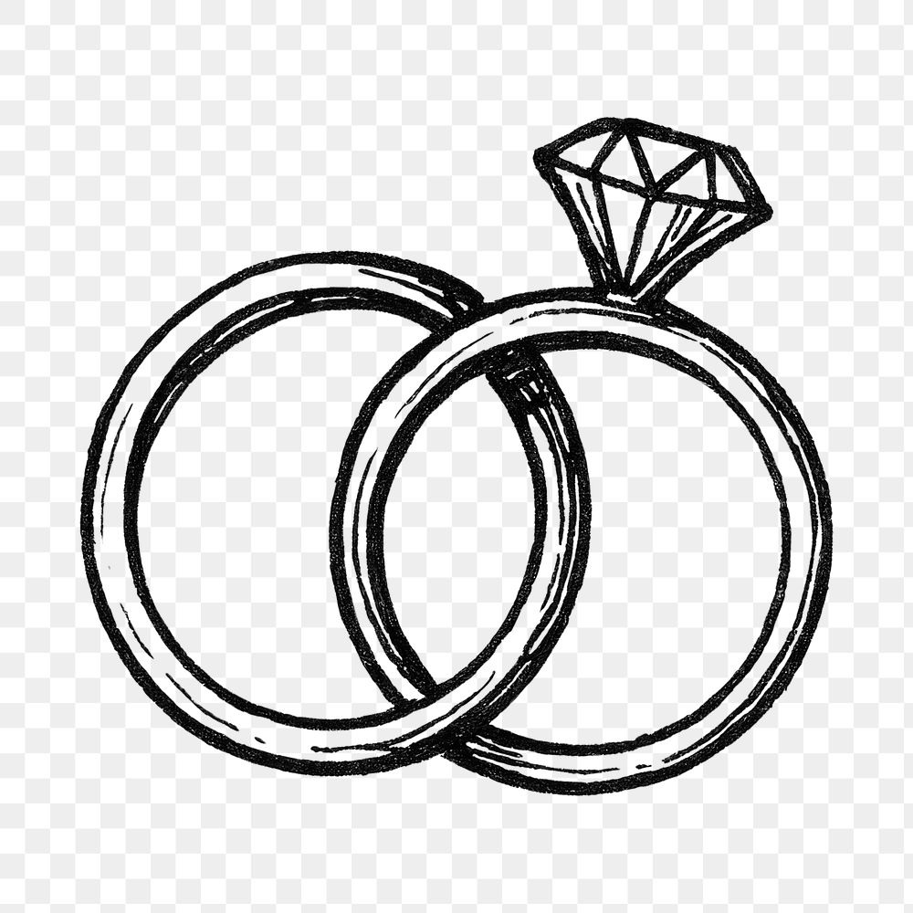 PNG Elegant intertwined wedding rings | Free PNG - rawpixel