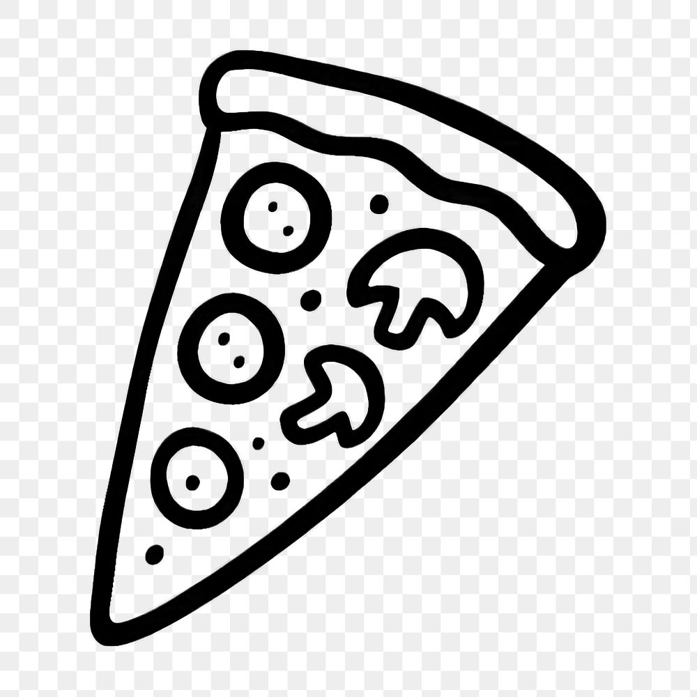 PNG Simple pizza slice line | Free PNG - rawpixel