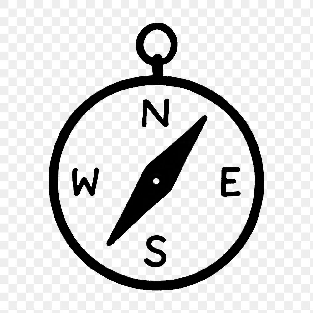 PNG Minimalist compass navigation symbol | Free PNG - rawpixel