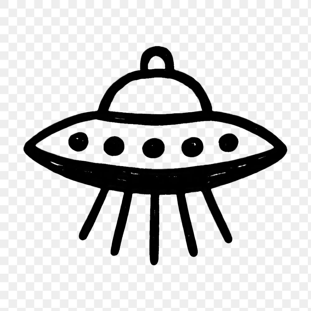 PNG Simple UFO sketch illustration | Free PNG - rawpixel