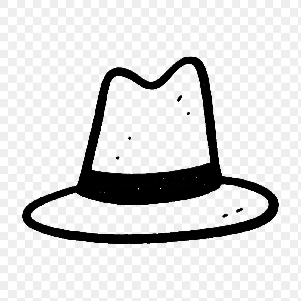 PNG Stylish classic fedora illustration | Free PNG - rawpixel