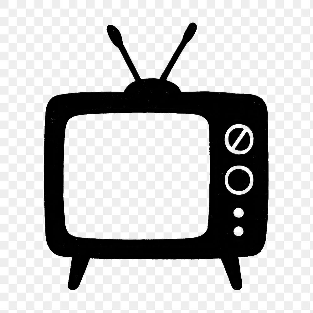 PNG Retro television silhouette illustration | Free PNG - rawpixel