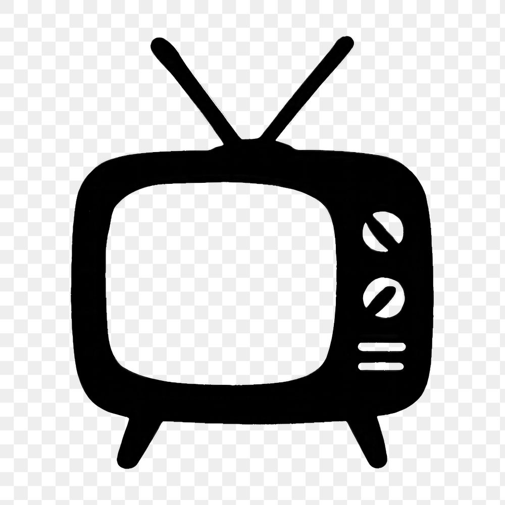 PNG Retro television silhouette illustration | Free PNG - rawpixel