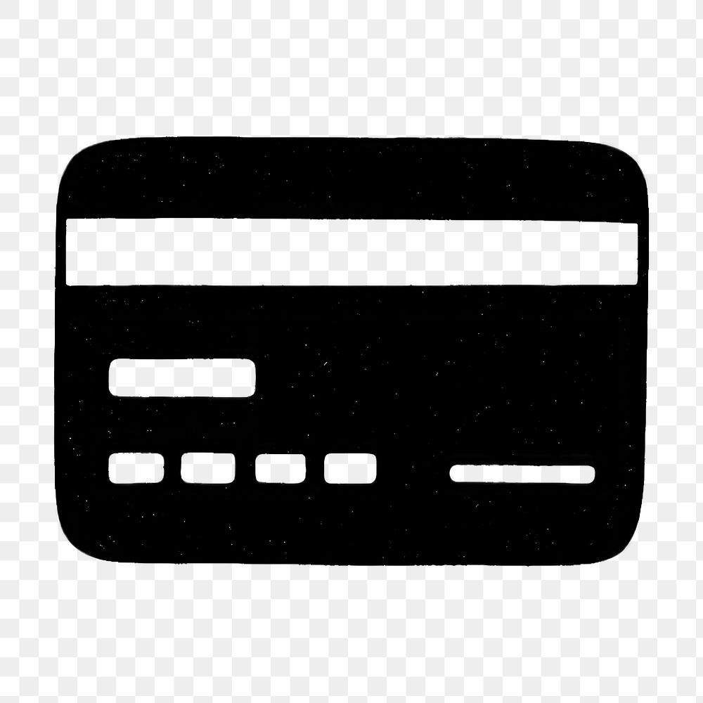 PNG Minimalist credit card icon | Free PNG - rawpixel
