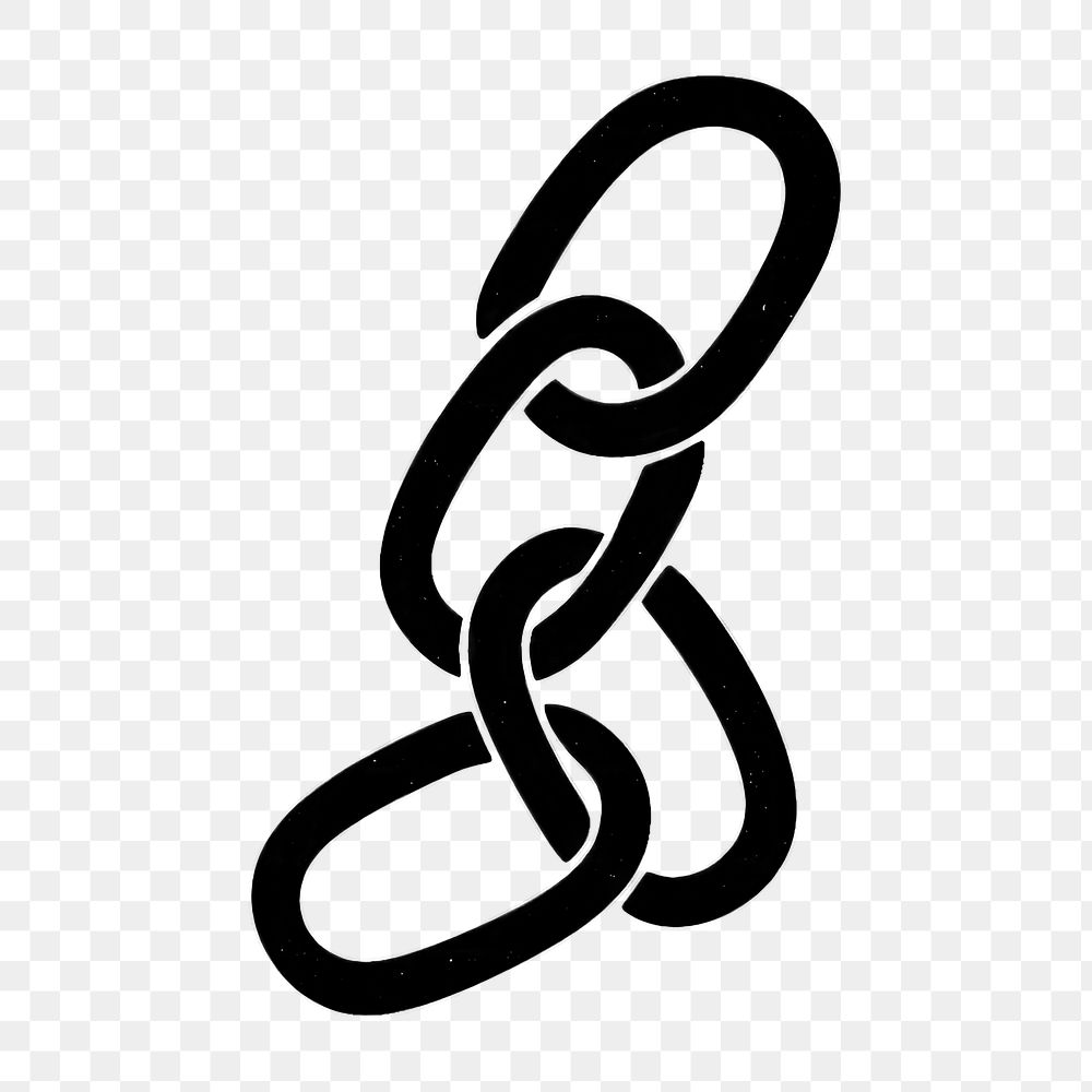 PNG Minimalist black chain link | Free PNG - rawpixel
