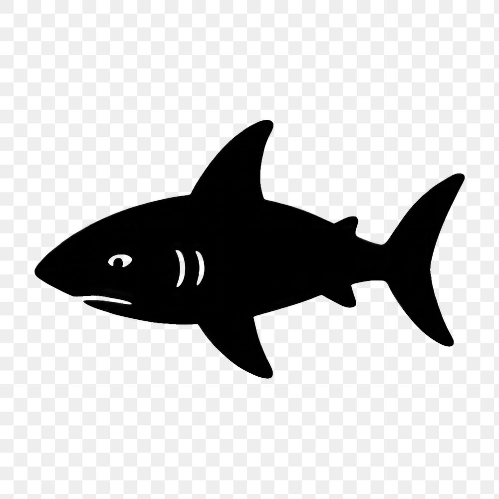 PNG Bold shark silhouette illustration | Free PNG - rawpixel
