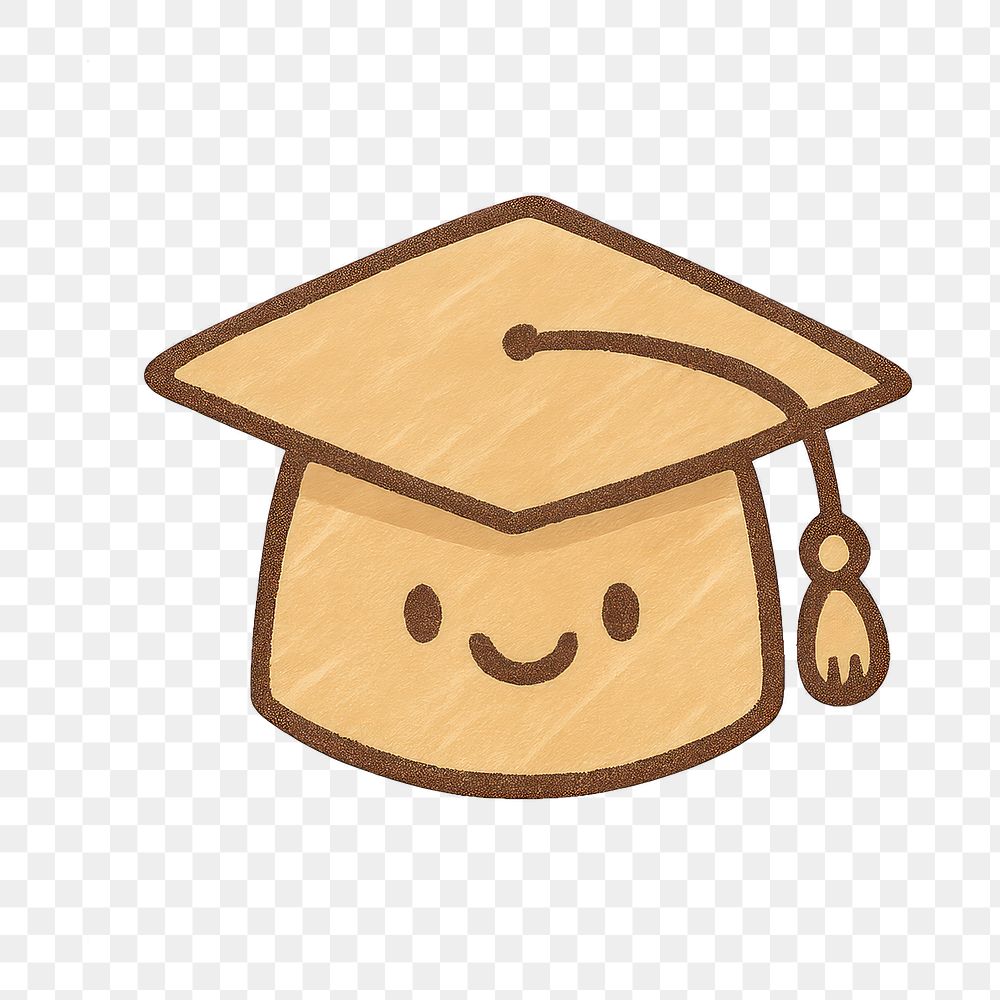 PNG Cute graduation cap illustration | Free PNG - rawpixel