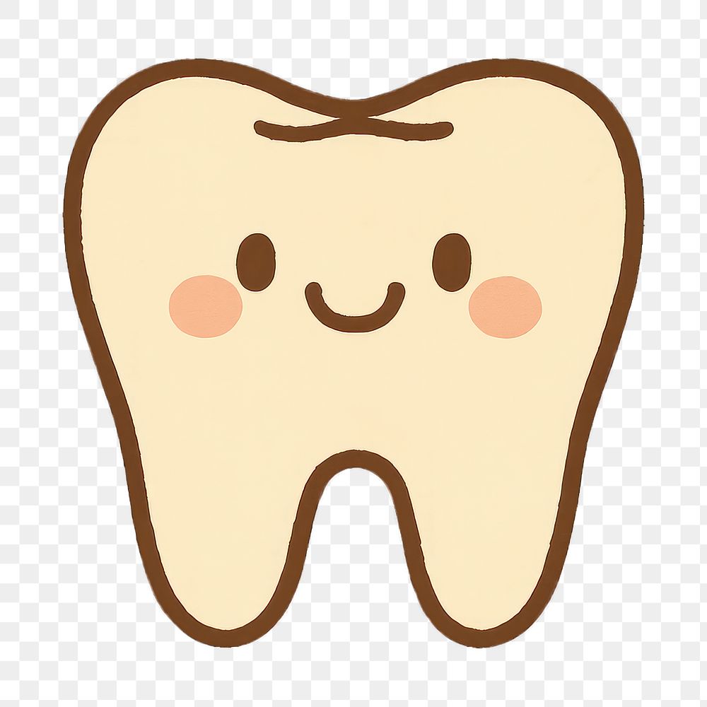 PNG Cute smiling tooth illustration | Free PNG - rawpixel