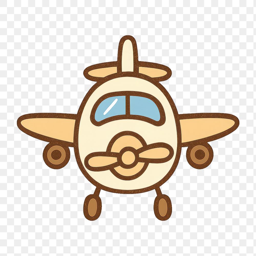 PNG Cute cartoon airplane illustration | Free PNG - rawpixel