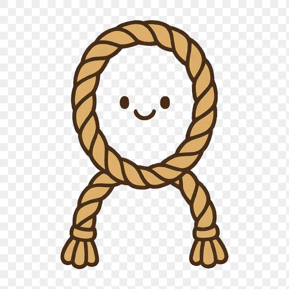 PNG Smiling rope character illustration | Free PNG - rawpixel