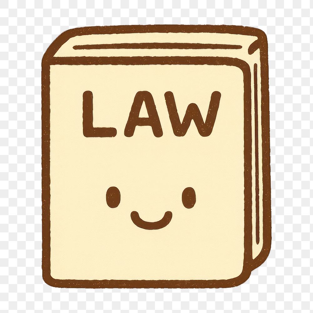 PNG Cute smiling law book | Free PNG - rawpixel
