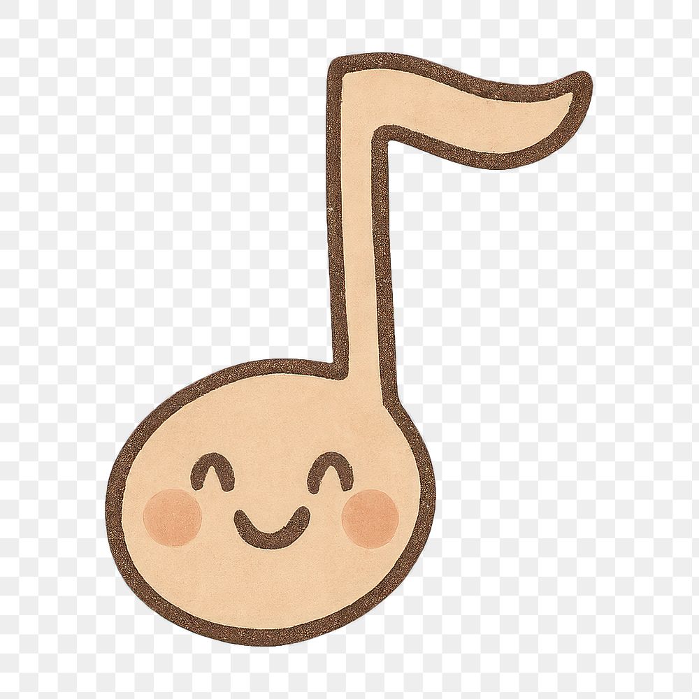 PNG Cute musical note illustration | Free PNG - rawpixel