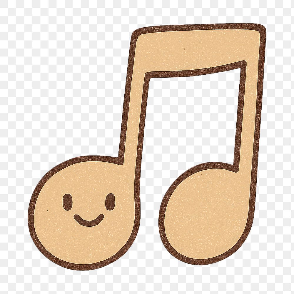 PNG Smiling musical note illustration | Free PNG - rawpixel