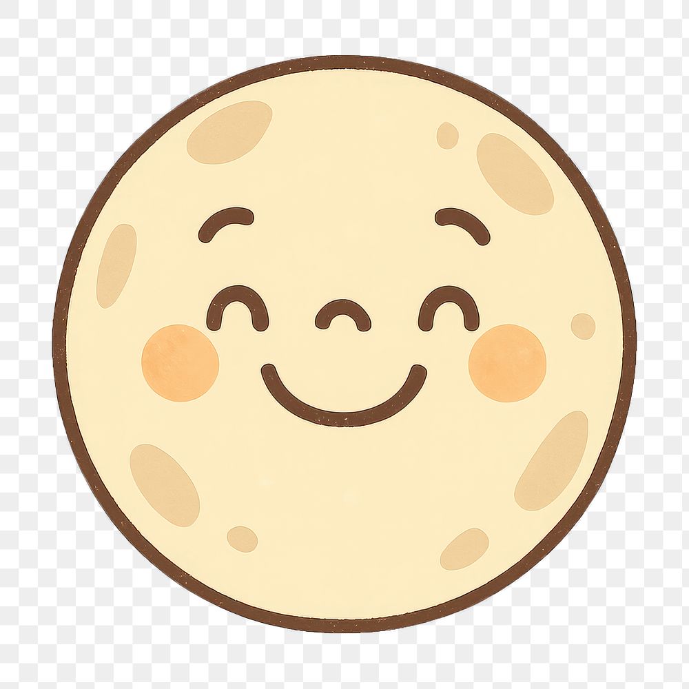 PNG Cute smiling moon illustration | Free PNG - rawpixel