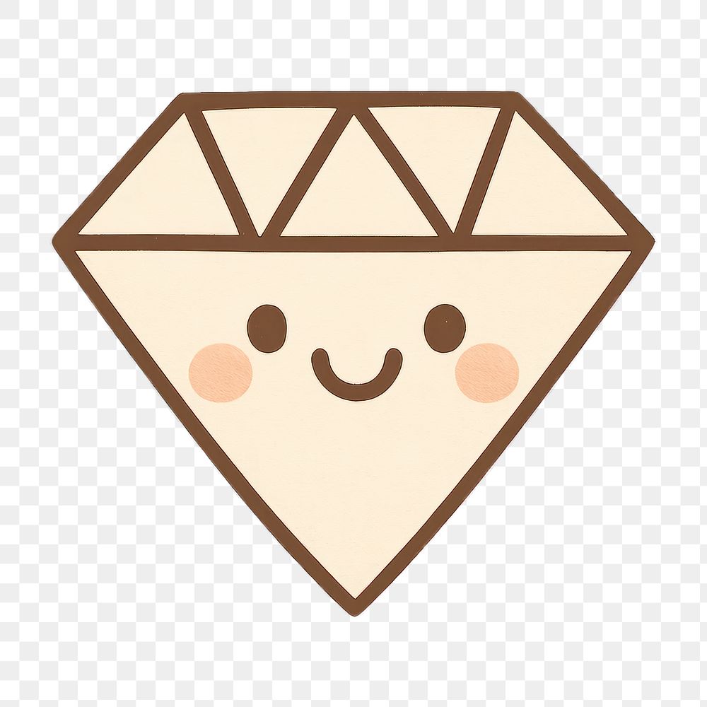PNG Cute smiling diamond illustration | Free PNG - rawpixel