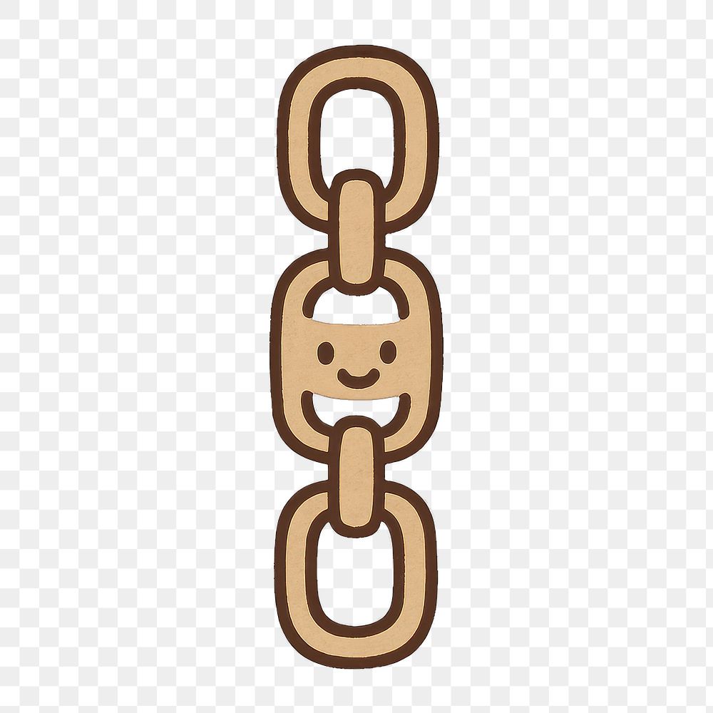 PNG Smiling wooden chain link | Free PNG - rawpixel