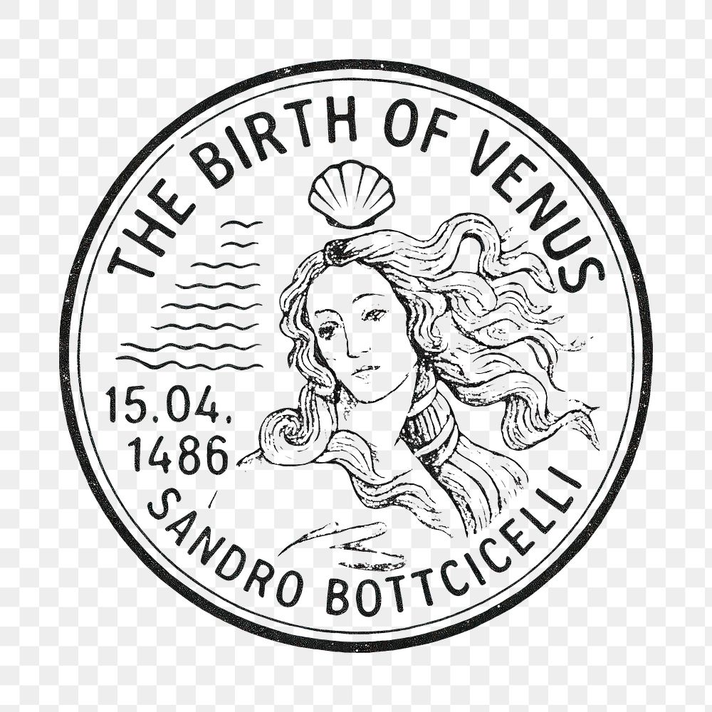PNG Classic Venus portrait stamp | Free PNG - rawpixel