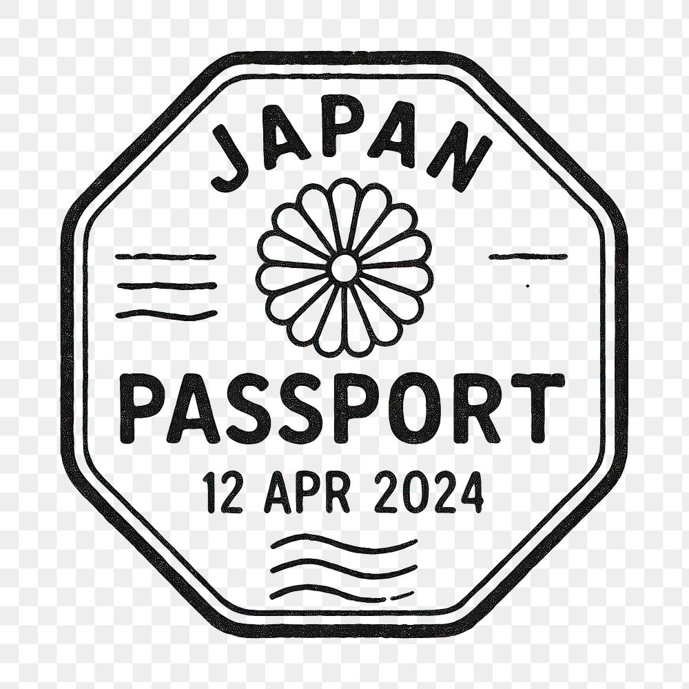 PNG Japan passport stamp illustration | Free PNG - rawpixel