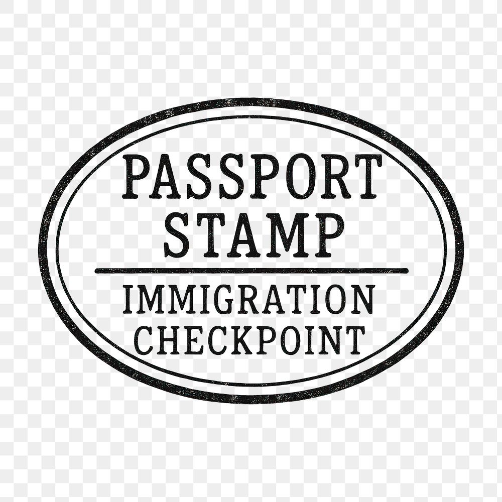 PNG Immigration checkpoint passport stamp | Free PNG - rawpixel