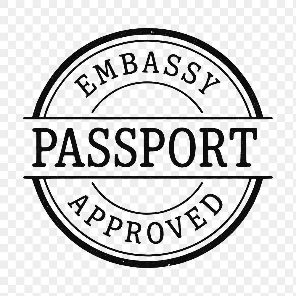 PNG Embassy passport approved stamp | Free PNG - rawpixel
