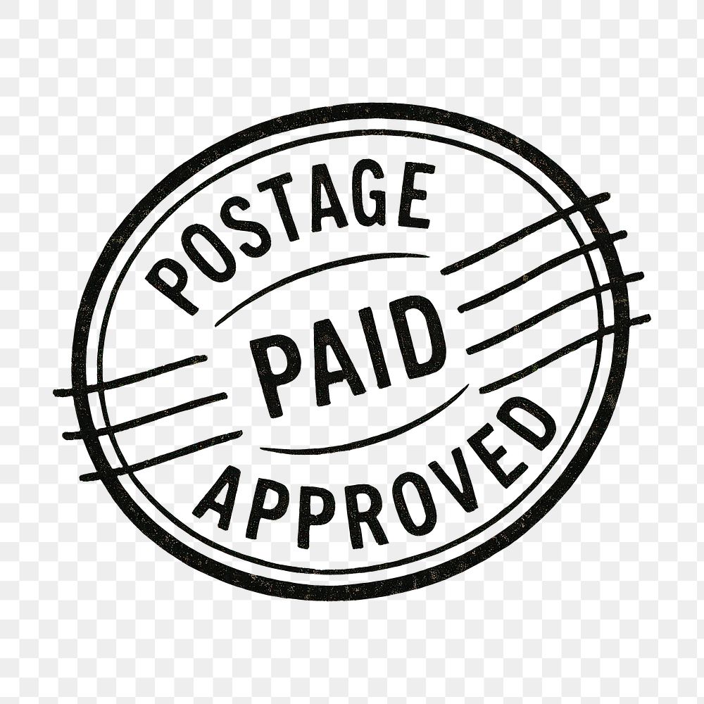 PNG Postage paid approved stamp | Free PNG - rawpixel