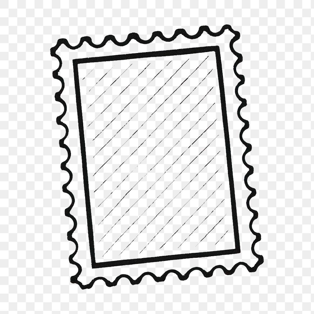 PNG Blank postage stamp outline | Free PNG - rawpixel