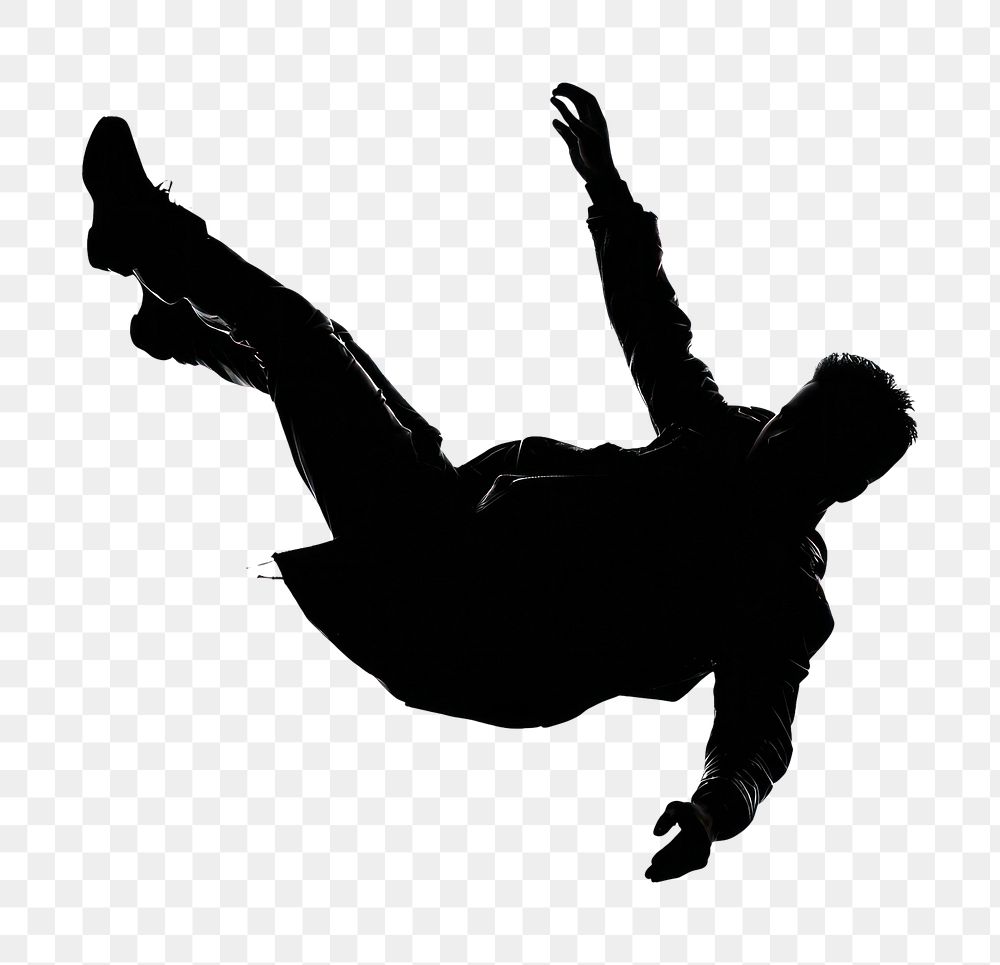 PNG Person falling backward silhouette | Free PNG - rawpixel