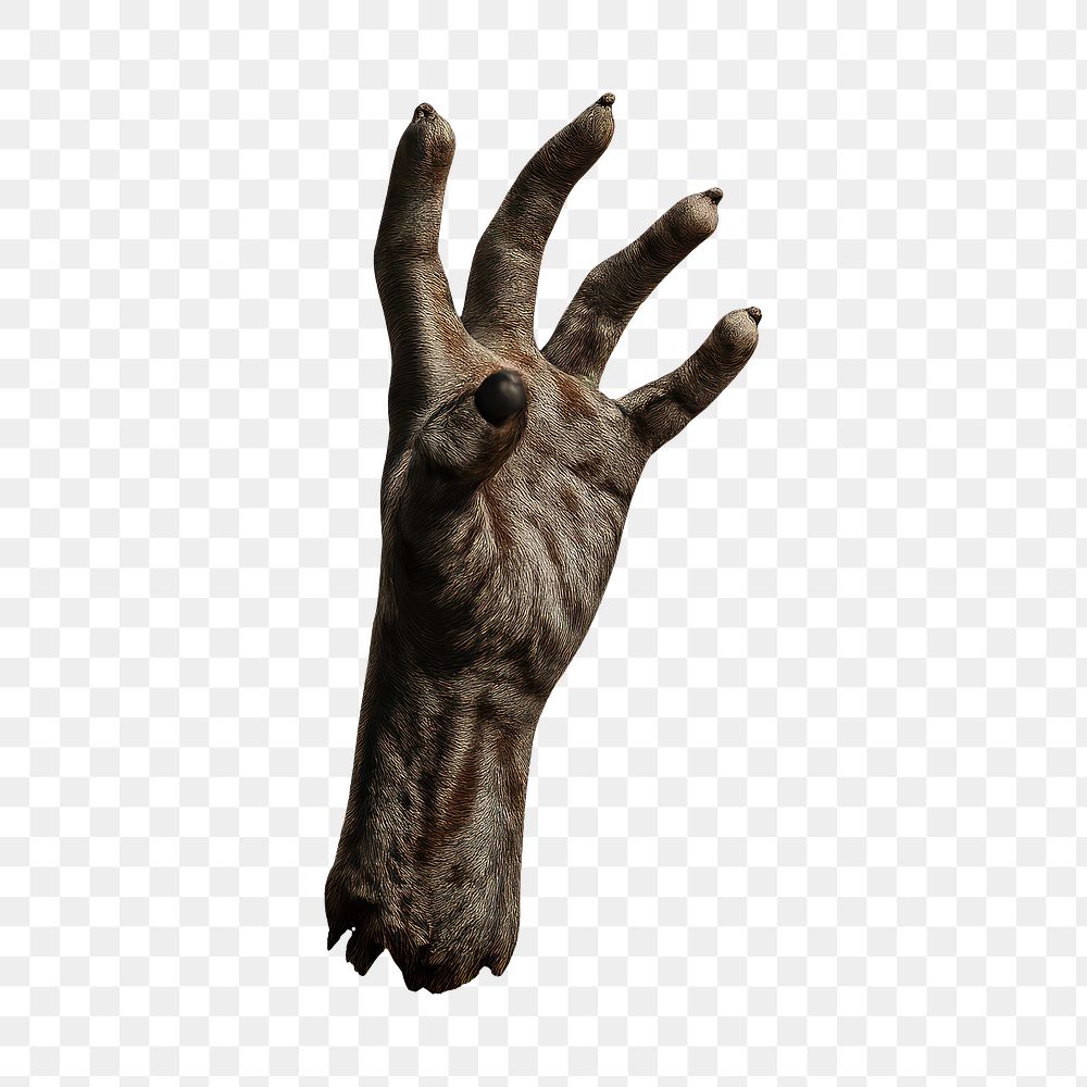 PNG Realistic werewolf hand design | Premium PNG - rawpixel