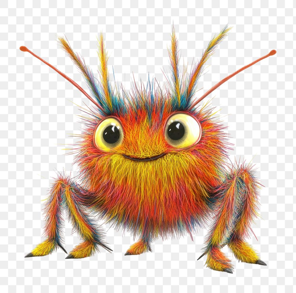 PNG Furry bug illustration animal | Free PNG - rawpixel